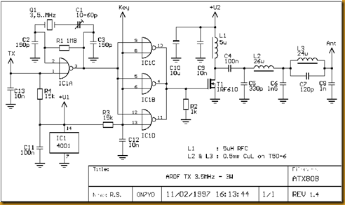HAM Resources & Projects: 3.5MHz ARDF transmitter